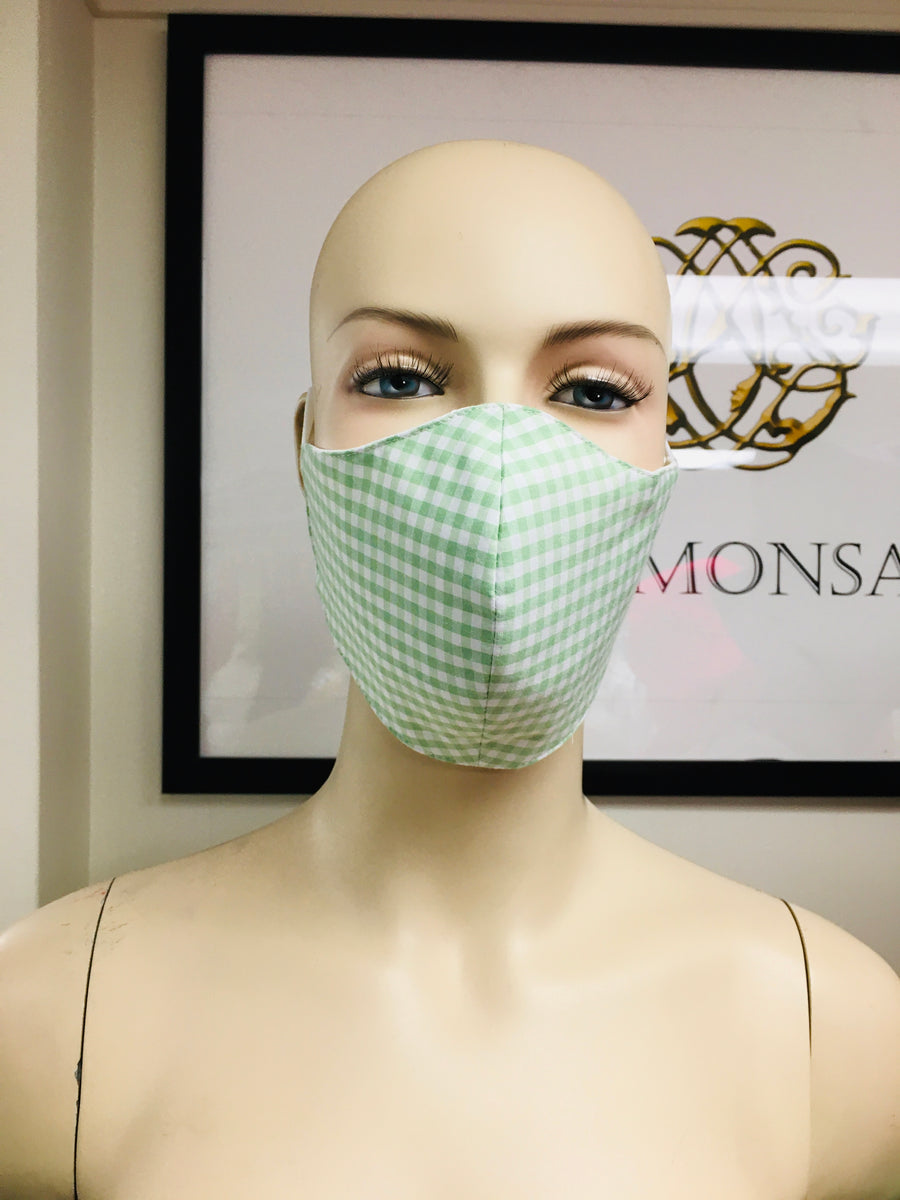 CLASSICS - Olson Mask - Gingham - Green – Alexis Monsanto Los Angeles ...